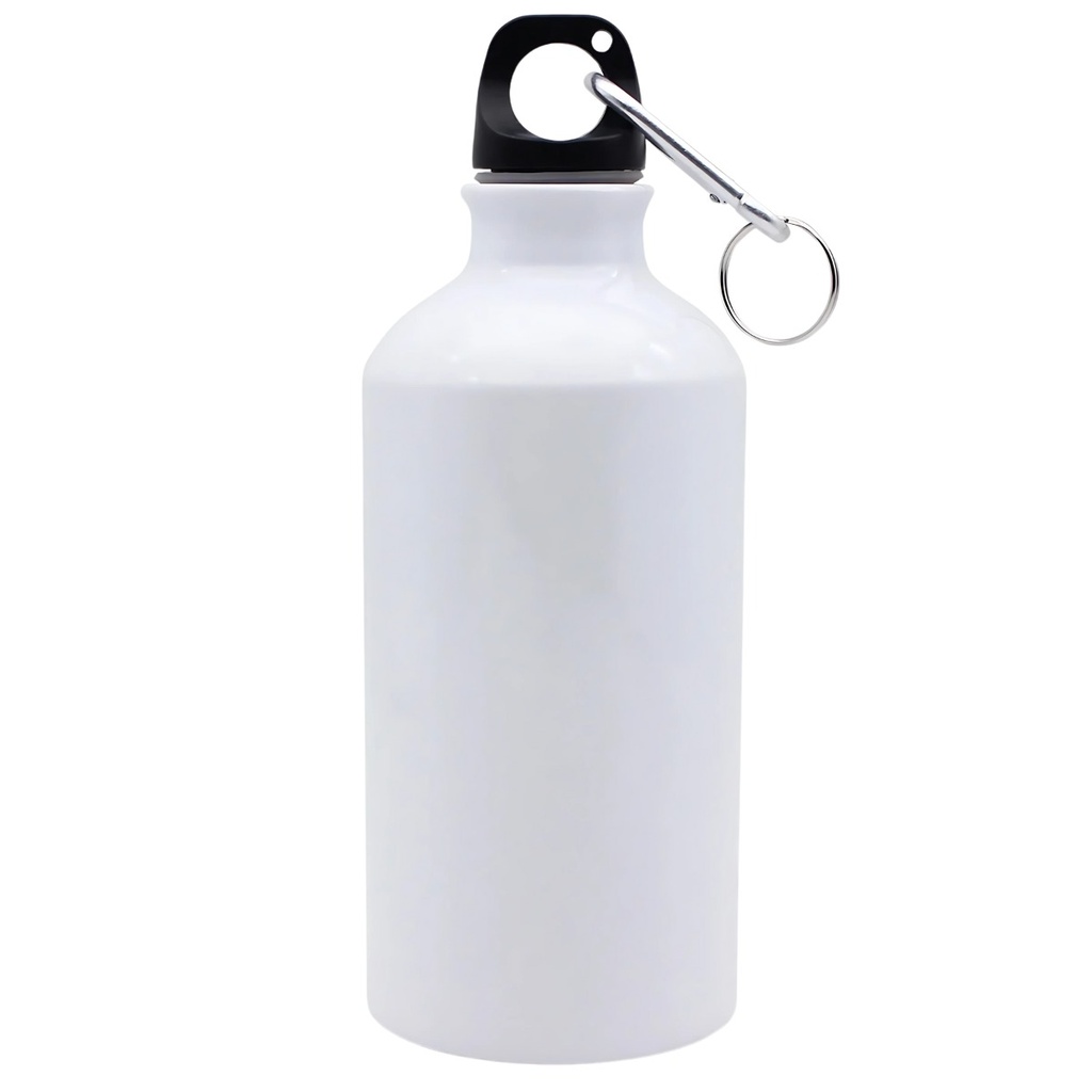 Botella Sublimable de Aluminio Blanca con Tapa Deportiva Hoppi ...